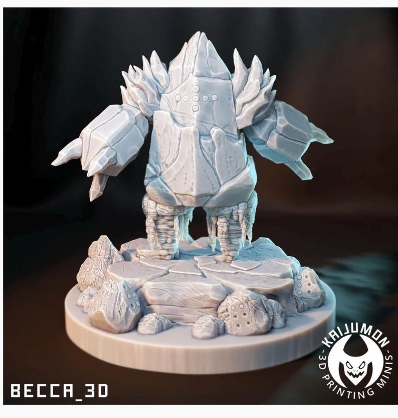 Kaijumon Ice Golem - Etsy