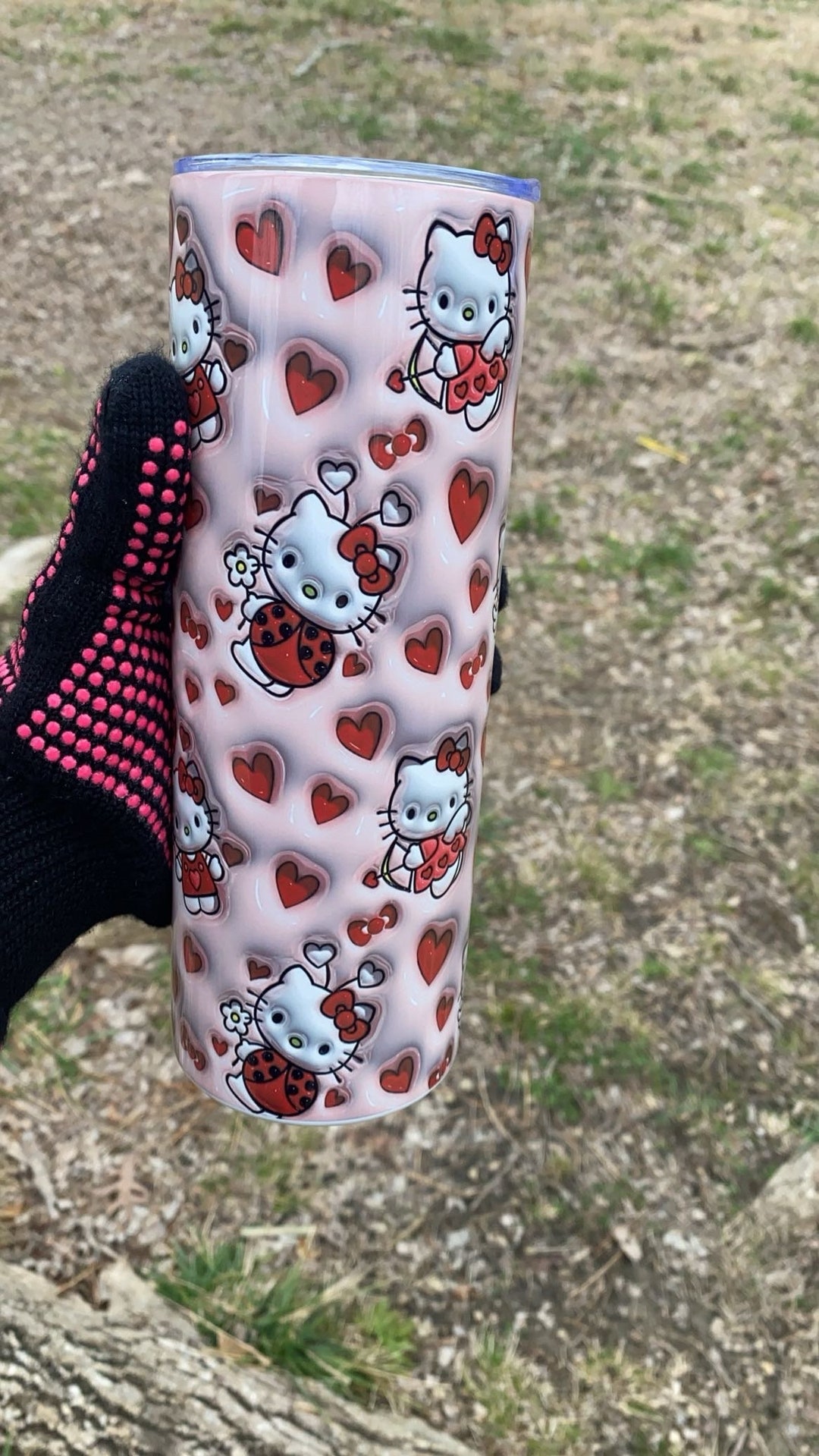Hello Kitty 3D Inflated Tumbler 20 Oz Stainless Steel for Hot and Cold ...