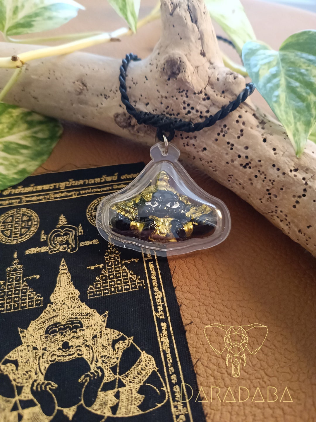 Thai Talisman Pendant, Kru Phra Rahu Amulet Pendant, Buddhist ...