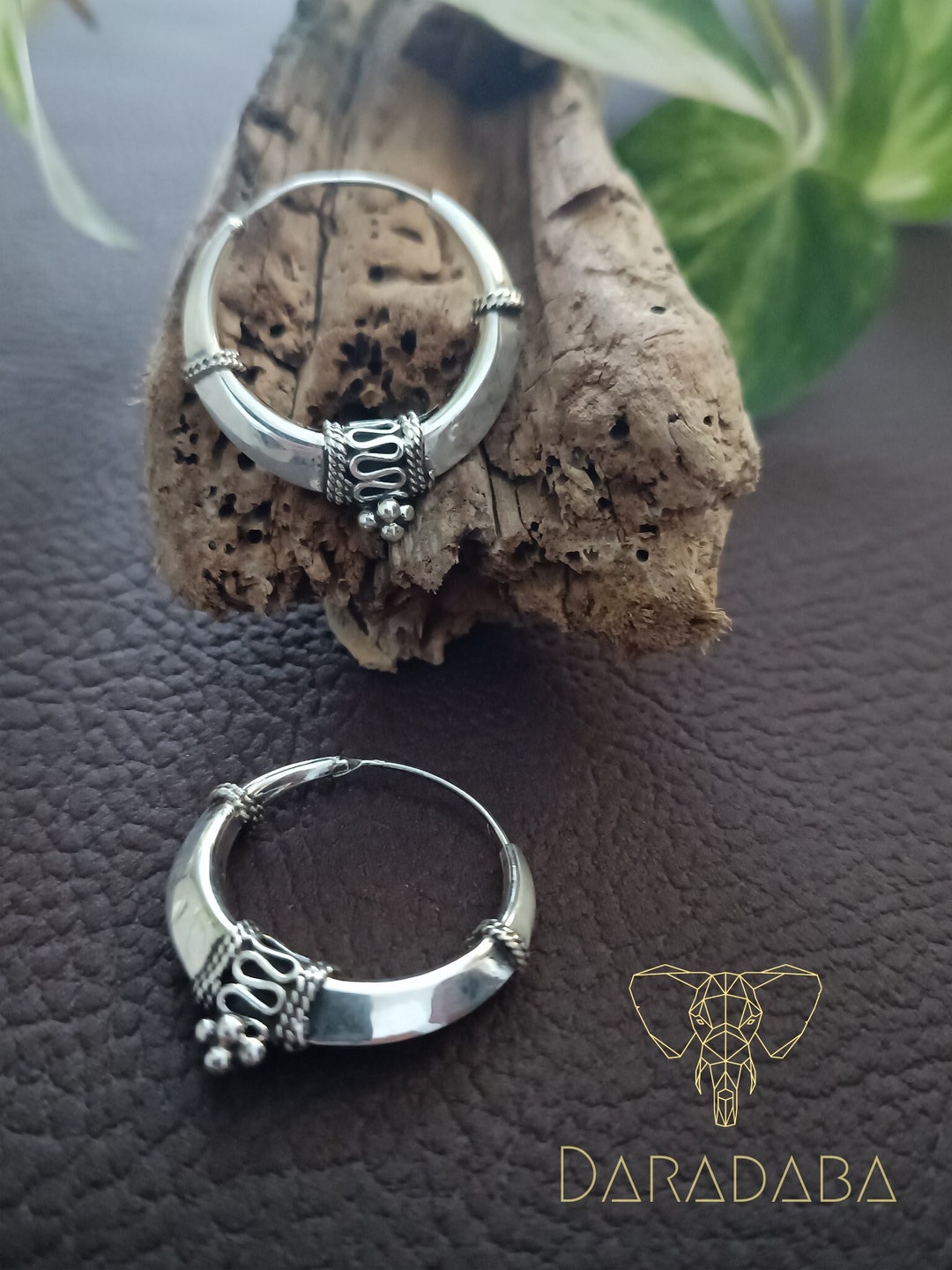 30mm Sterling Silver Bali Hoop Earrings, Dainty Design Bali Hoops, 925 ...