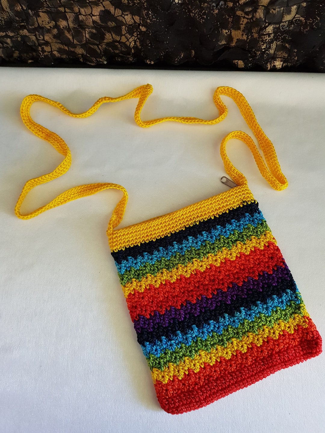 Shoulder Bag Crocheted Crochet, Hippie Bag, Shoulder Bag, Colorful Bags ...