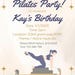 Customizable Pilates Party Invitation Template - Editable in Canva - Etsy