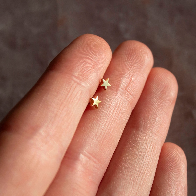 Small Stud Stars - Etsy UK