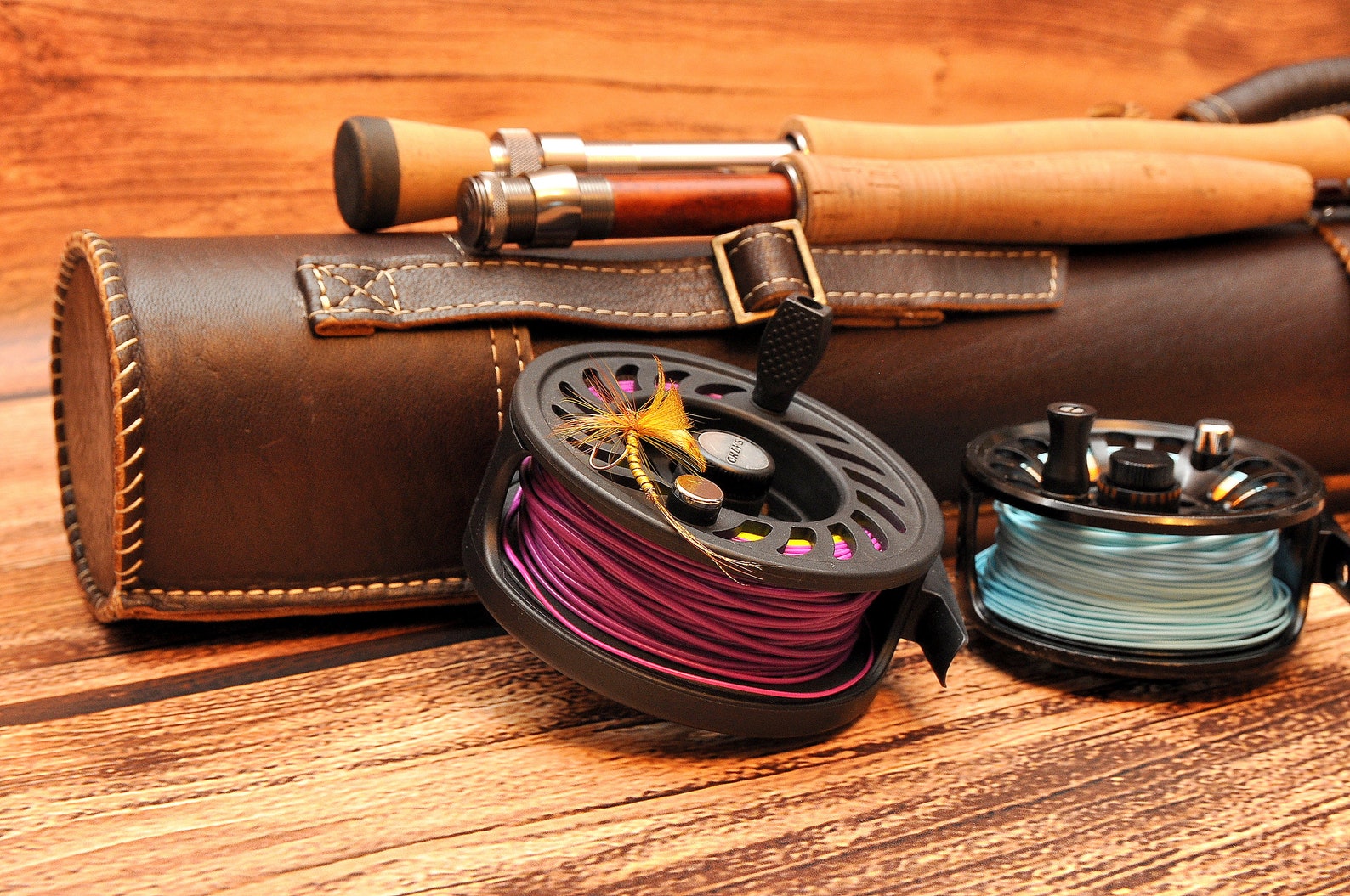 Exclusive Leather Single-chamber Tubes for Fly Fishing Rods. - Etsy