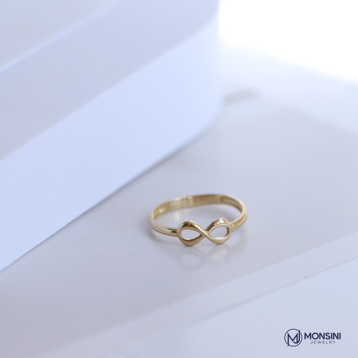 14ksolid Gold Infinity Symbol Love Rings Friendship Sisters - Etsy