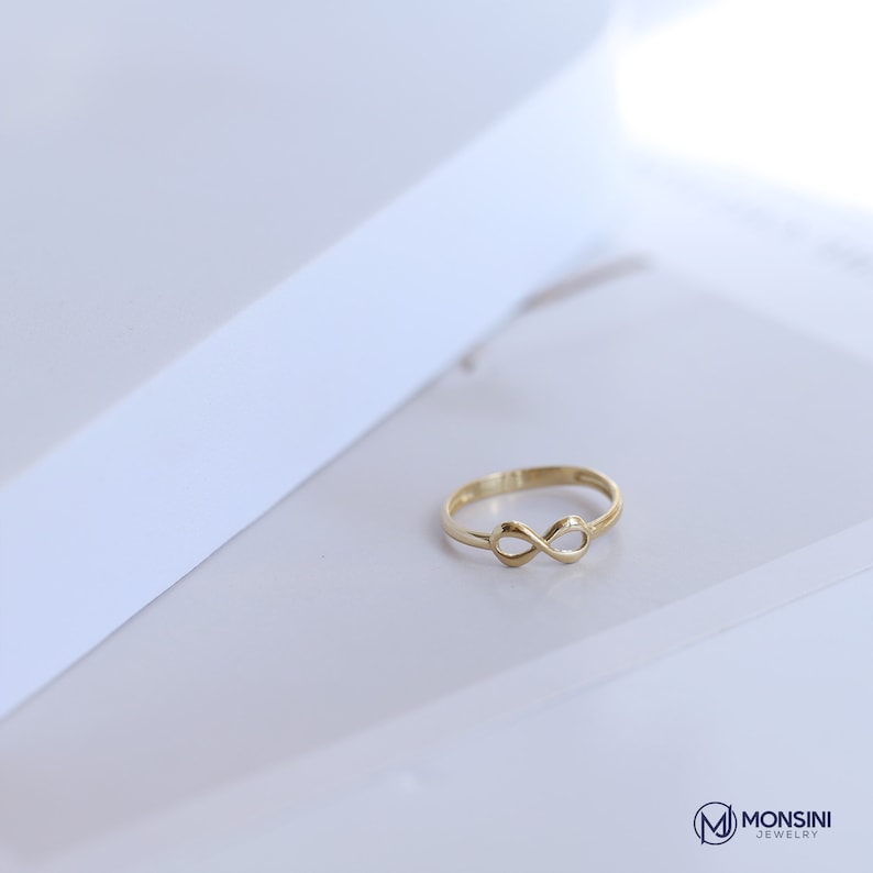 14ksolid Gold Infinity Symbol Love Rings Friendship Sisters - Etsy