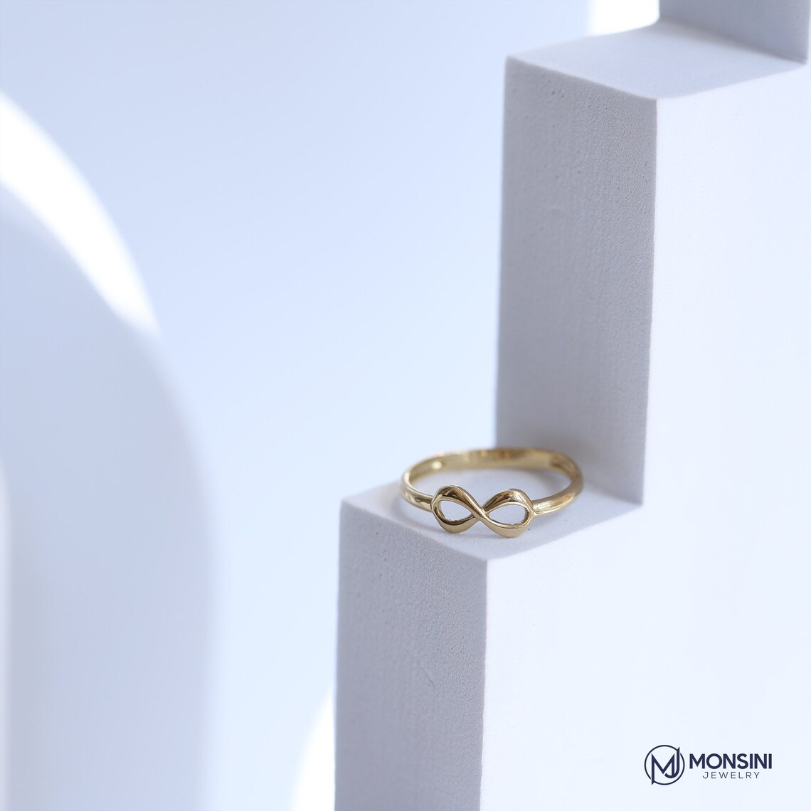 14ksolid Gold Infinity Symbol Love Rings Friendship Sisters | Etsy