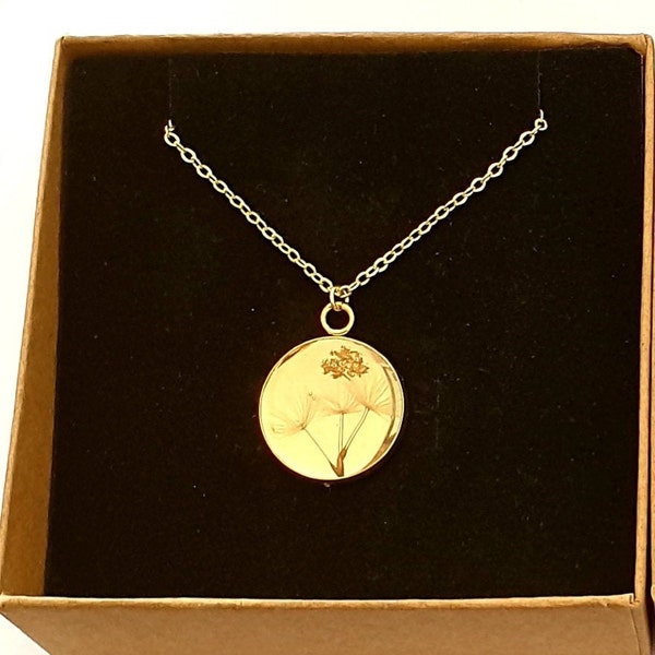 Dandelion Necklace - Etsy