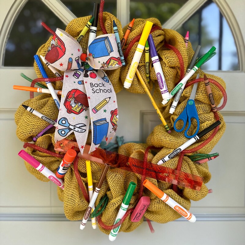 Crayon Wreath - Etsy