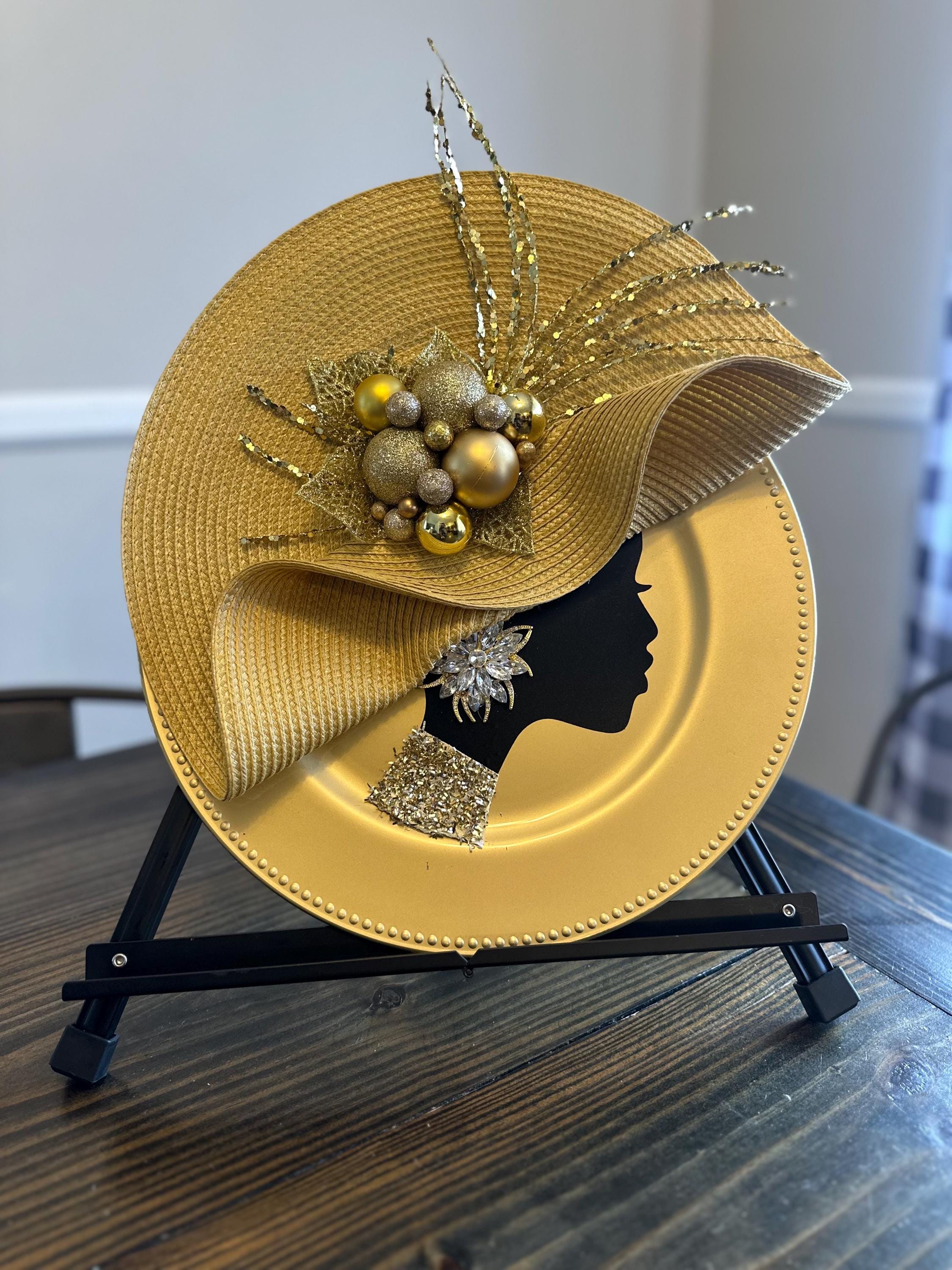 Charger Plate Diva- Lady in Gold - Etsy