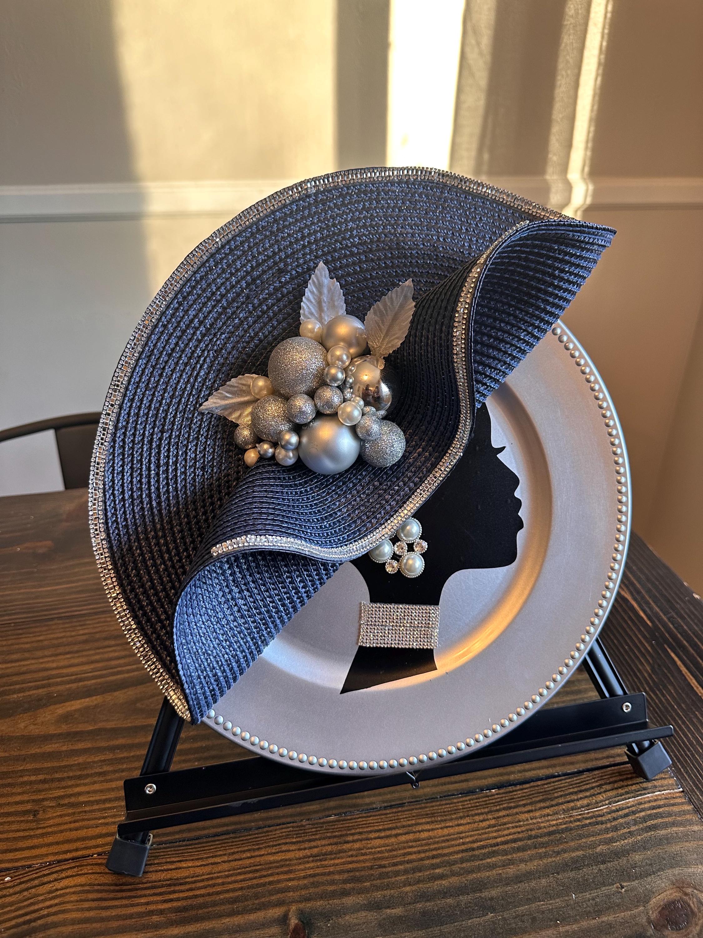 Charger Plate Diva - Lady in Blue - Etsy