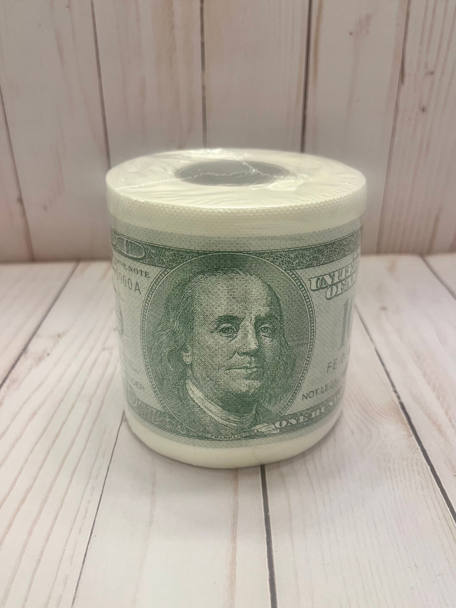 100 One Hundred Dollar Bill Benjamin Franklin Toilet Paper- Prop Money ...