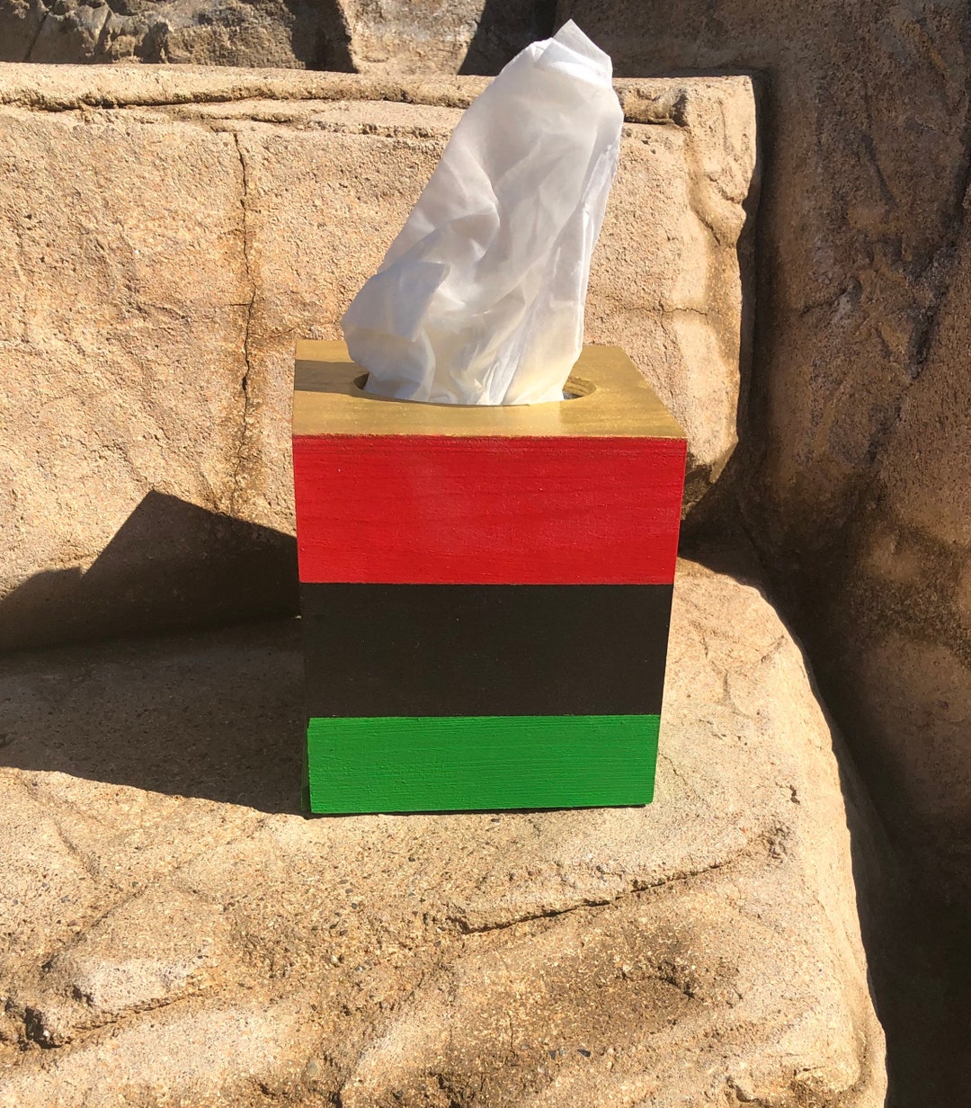 Pan African Tissue Box Cover- African Flag- Kwanzaa- Black History ...