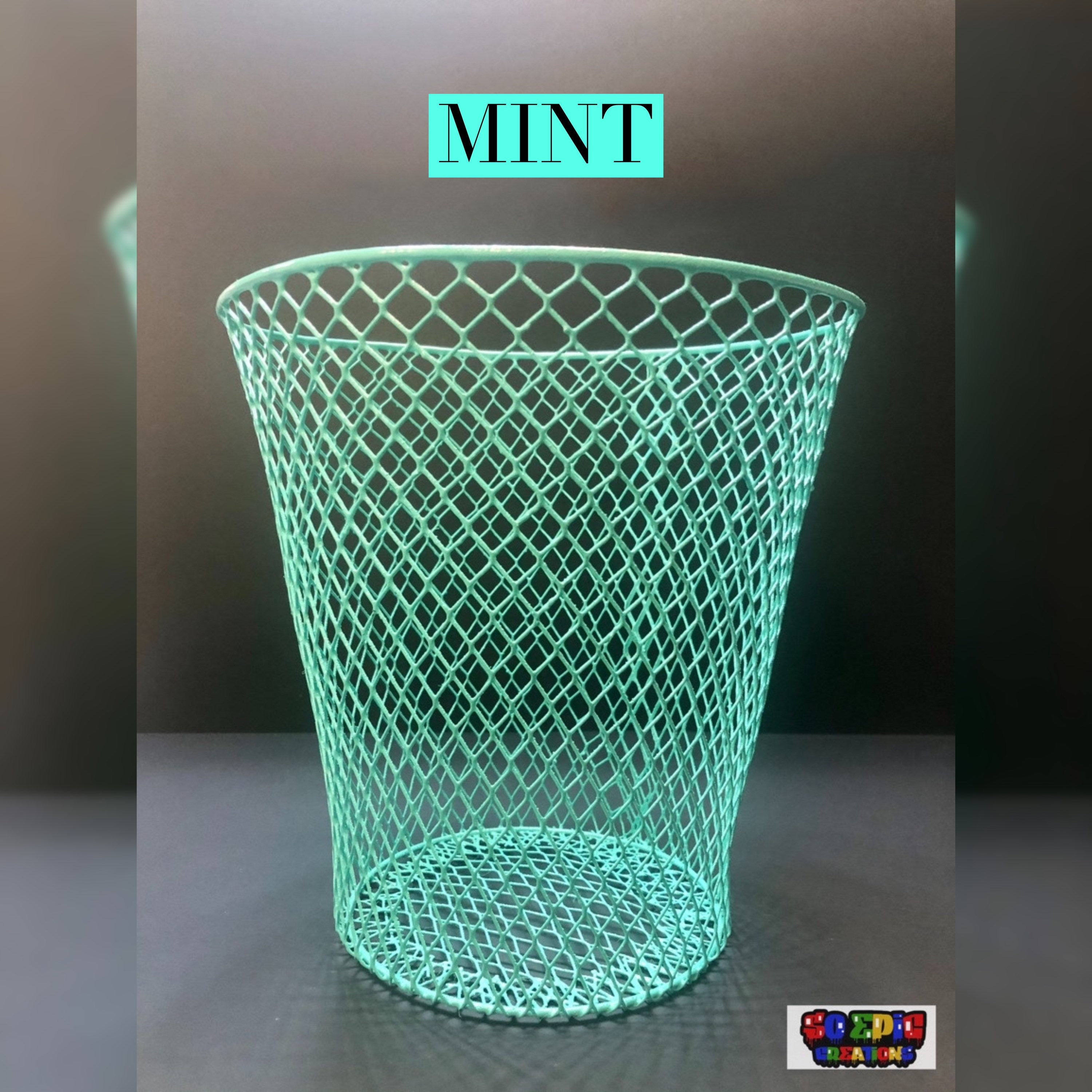 Decorative Wire Trash Can