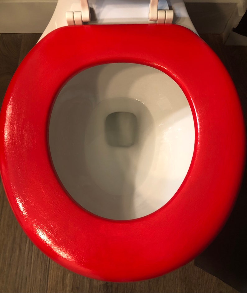 Naughty Red Lips Boho Hand Painted Toilet Seat Valentine - Etsy