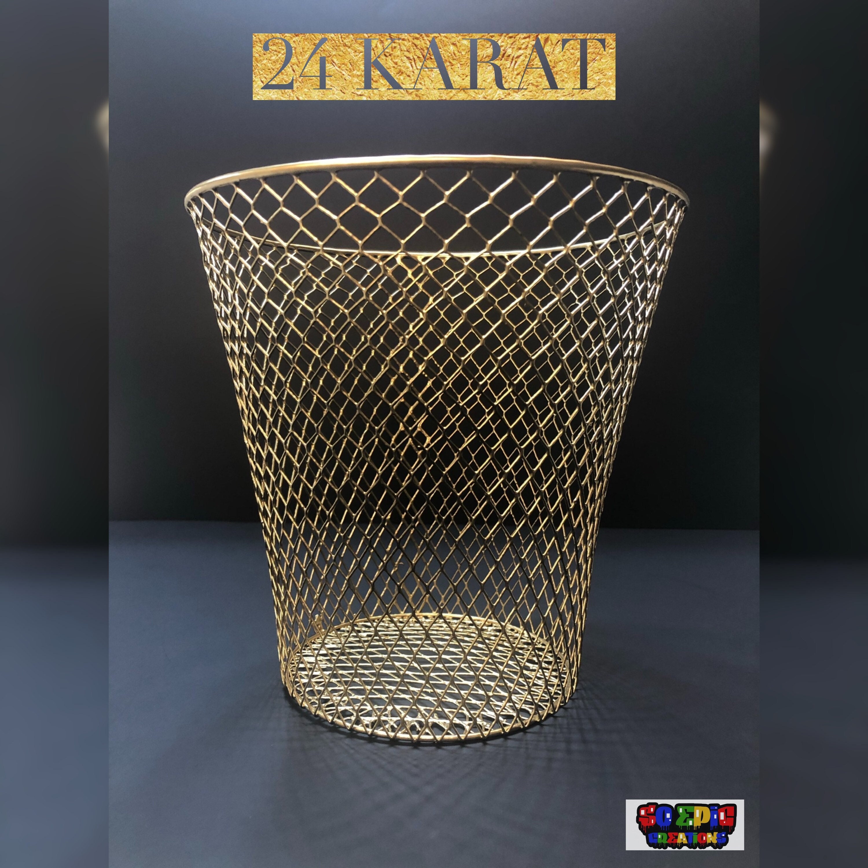 Decorative Wire Trash Can
