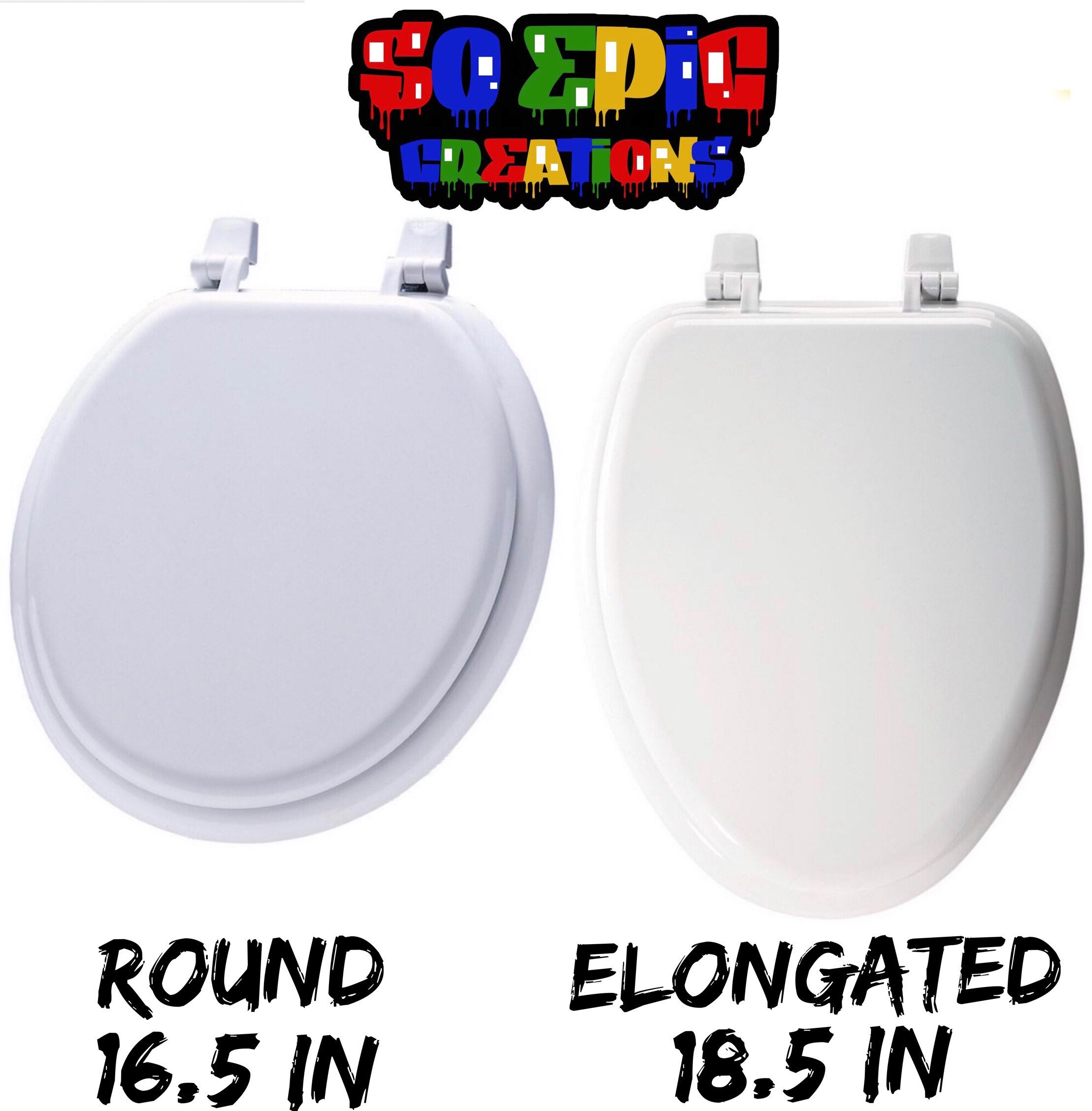 Rainbow Hand Painted Toilet Seat Toilet Seat Cover Bling | Etsy