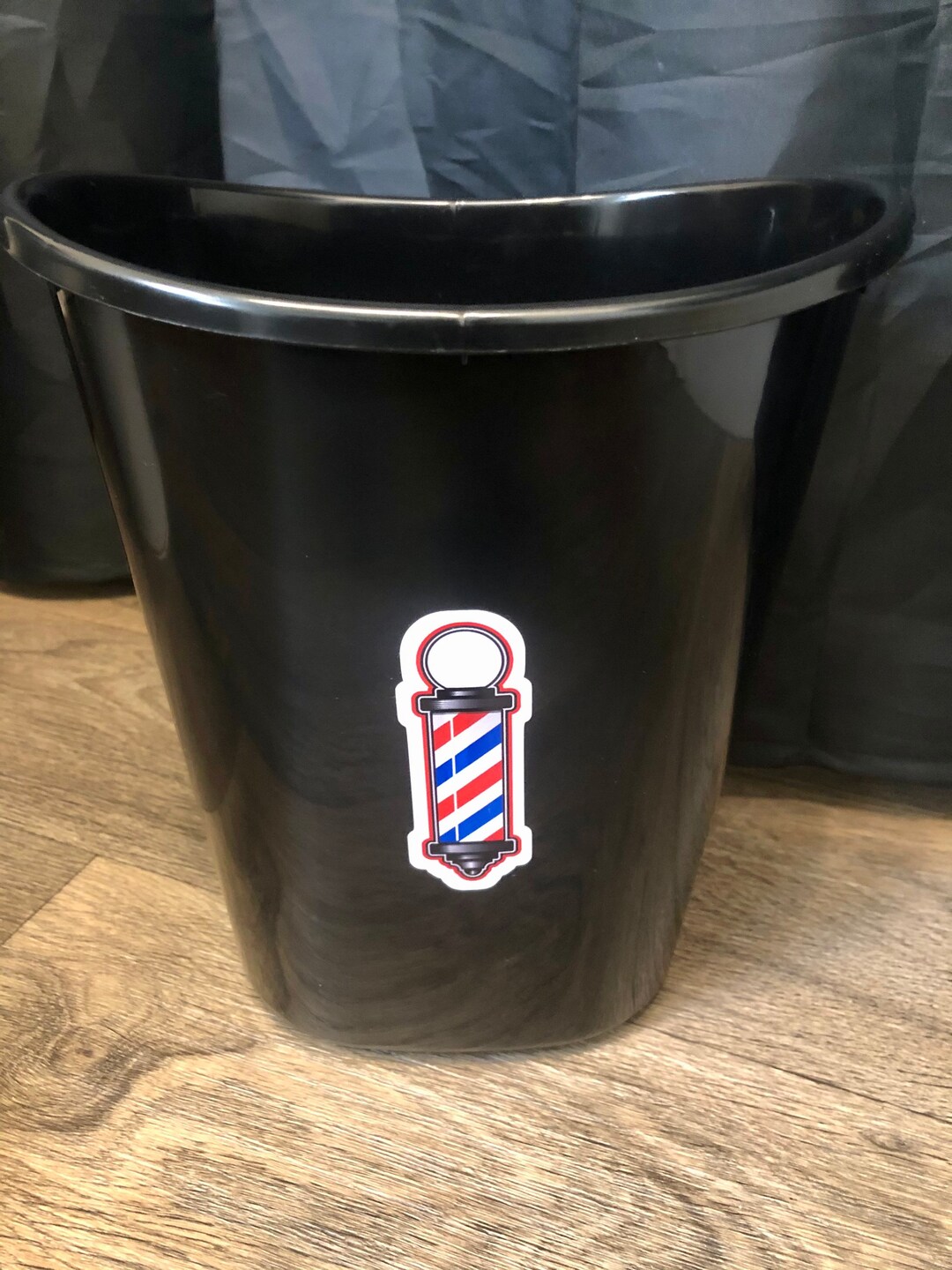 Barber Pole Trash Can- Barbershop- Salon- Barber Cape- Barber Apron ...