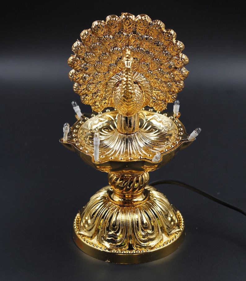 Electric Lamp | Electric Vilakku | Deepam |diwali Diya | Peacock Shaped ...