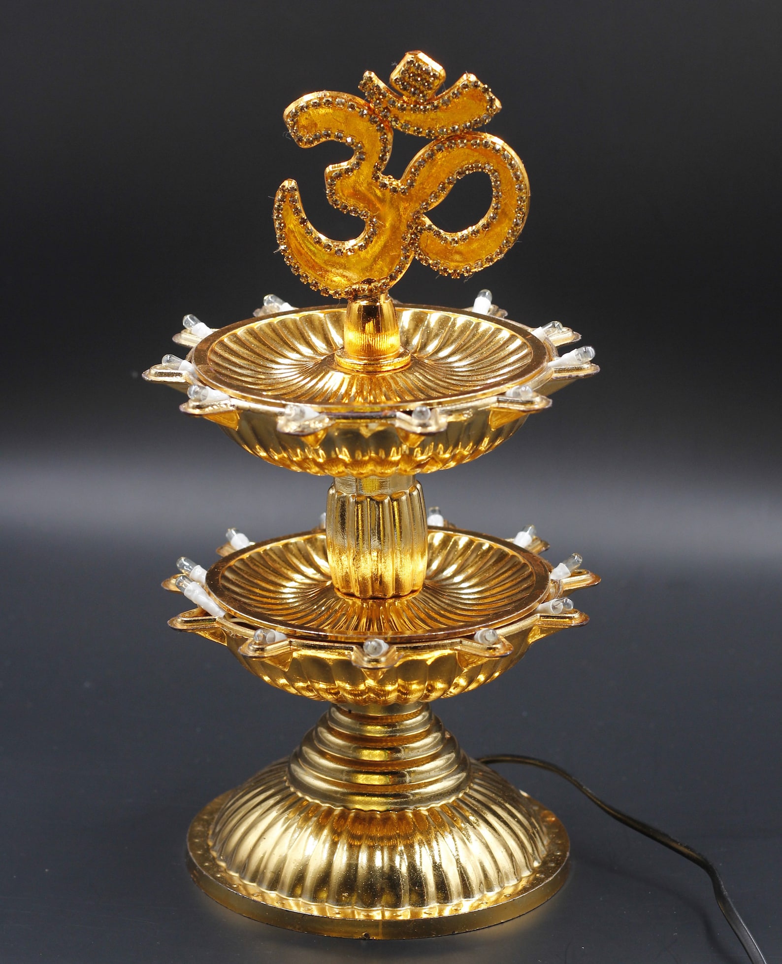 Electric Lamp | Mandir Decor | Vilakku | Mandir Backdrop| Deepam ...