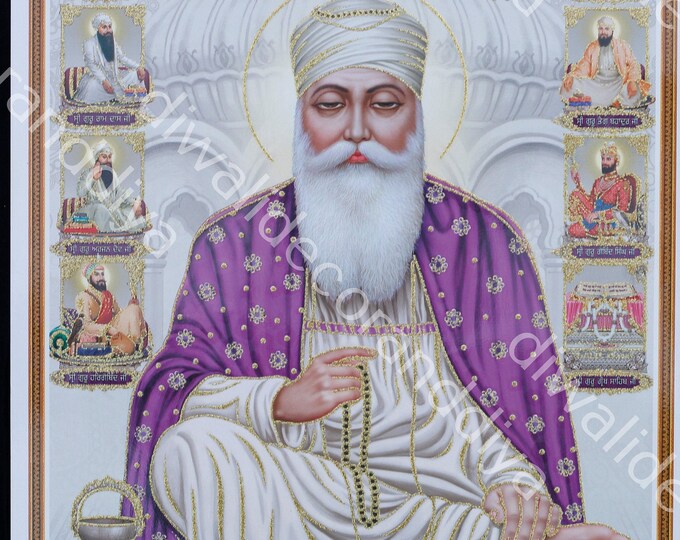 Guru Nanak Dev Ji Poster 16 X 12 Inch. - Etsy