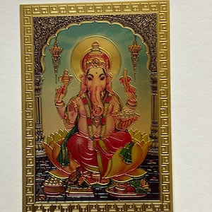 10 Pc. Lot Hindu God Stickers on Gold Foil - Etsy