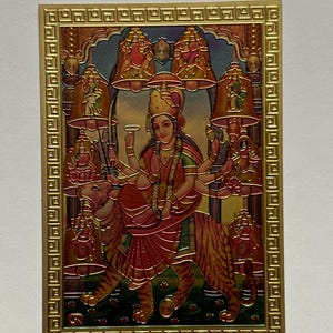 10 Pc. Lot Hindu God Stickers on Gold Foil - Etsy