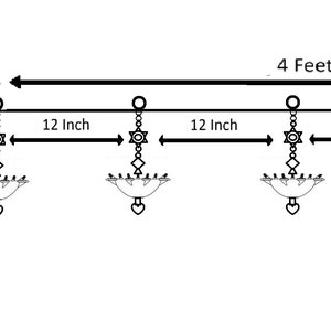Hanging Golden Electric Diyas Toran Mandir Decor Vilakku Mandir ...