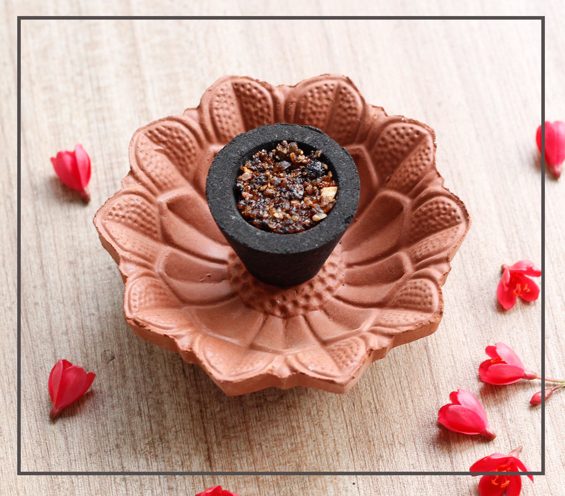 Indian Sambrani Loban Cups | 12 Cups Plus 2 Terracotta Holders ...