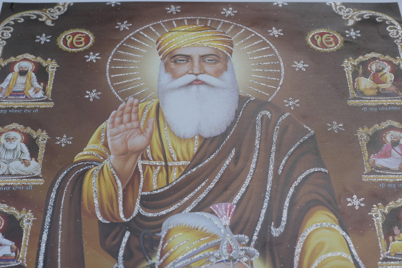 Original Sikh Print 12 X 15.5 Inch. of Dus Guru Saheban of - Etsy