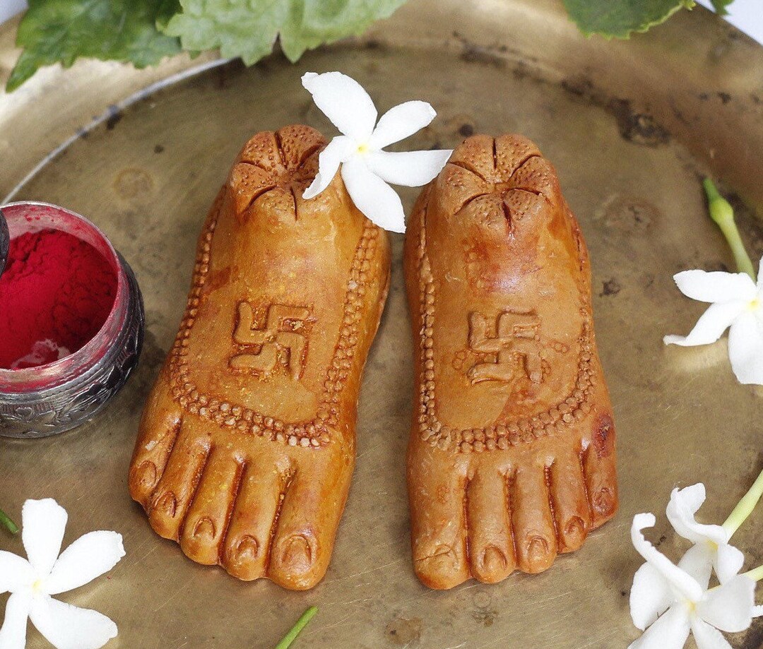 Diwali Decoration Lakshmi Feet/lakshmi Charan/diwali Clay /decorations ...
