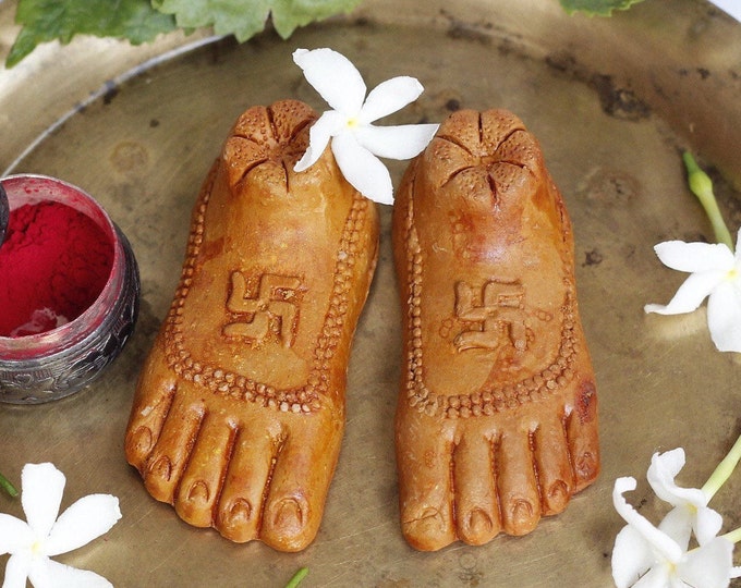 Diwali Decoration Lakshmi Feet/lakshmi Charan/diwali Clay - Etsy