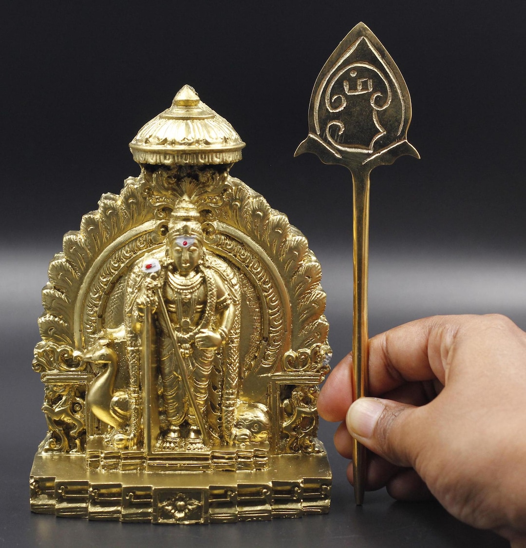 Lord Murugan Brass Vel | Kartikeya Brass Vel | Murugan Swami Vel ...