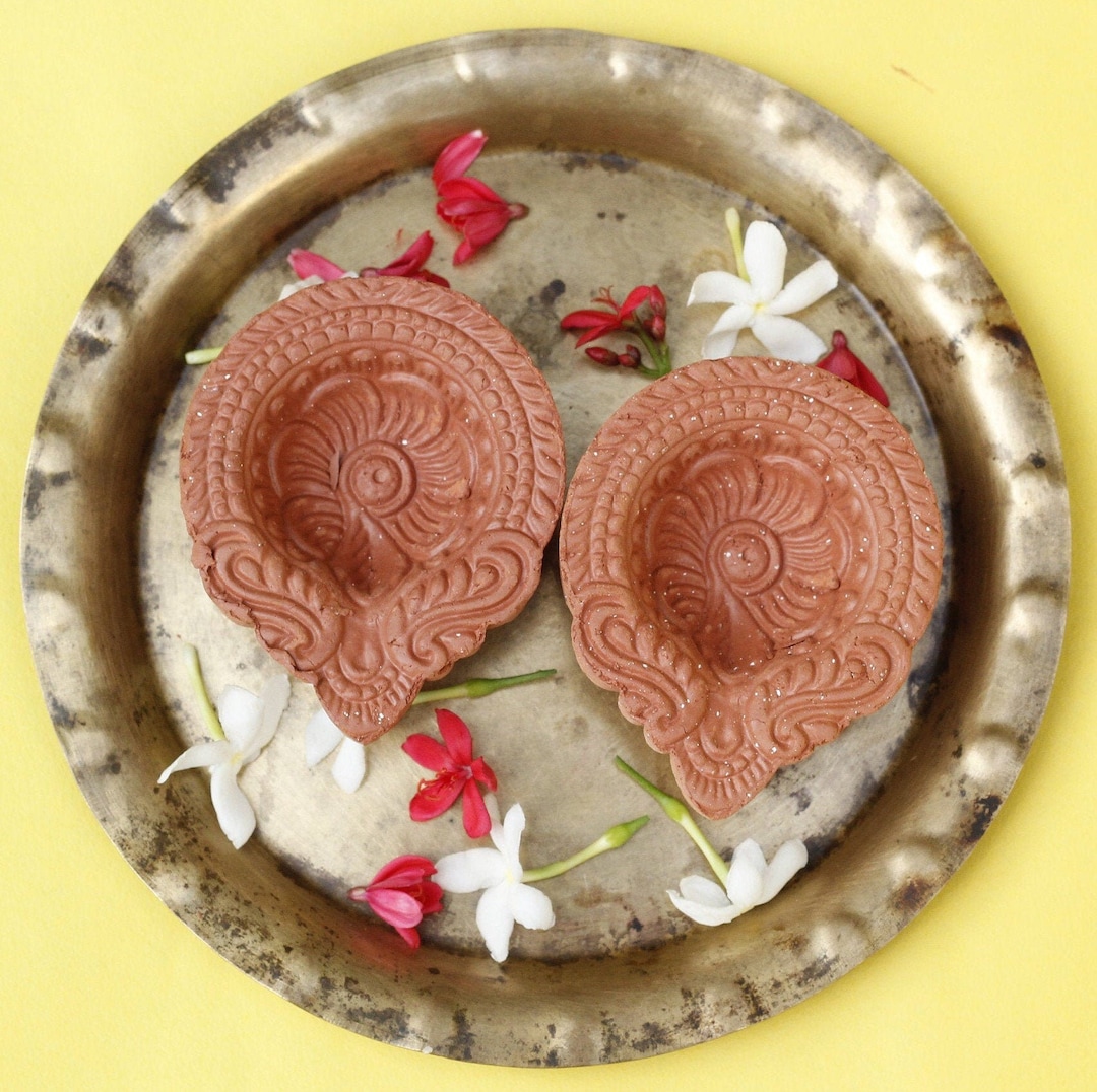 Diwali Diya Set of 5 Pc. | Pack of Clay Terracotta Handicraft Diya Lamp ...