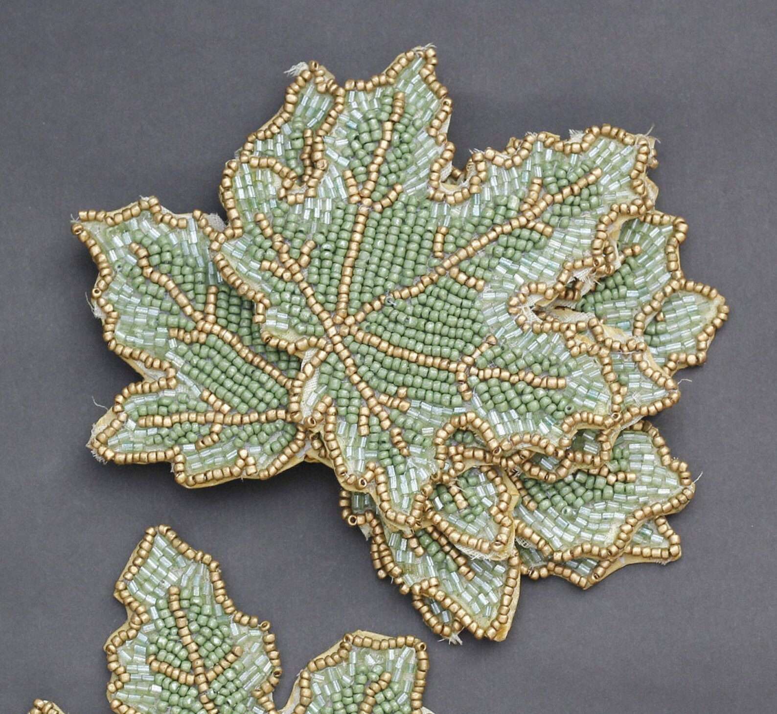 Beaded Coasters Christmas 4 Pc. Decorations Luxury Table - Etsy