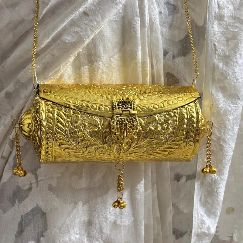 India Brass Purse - Etsy