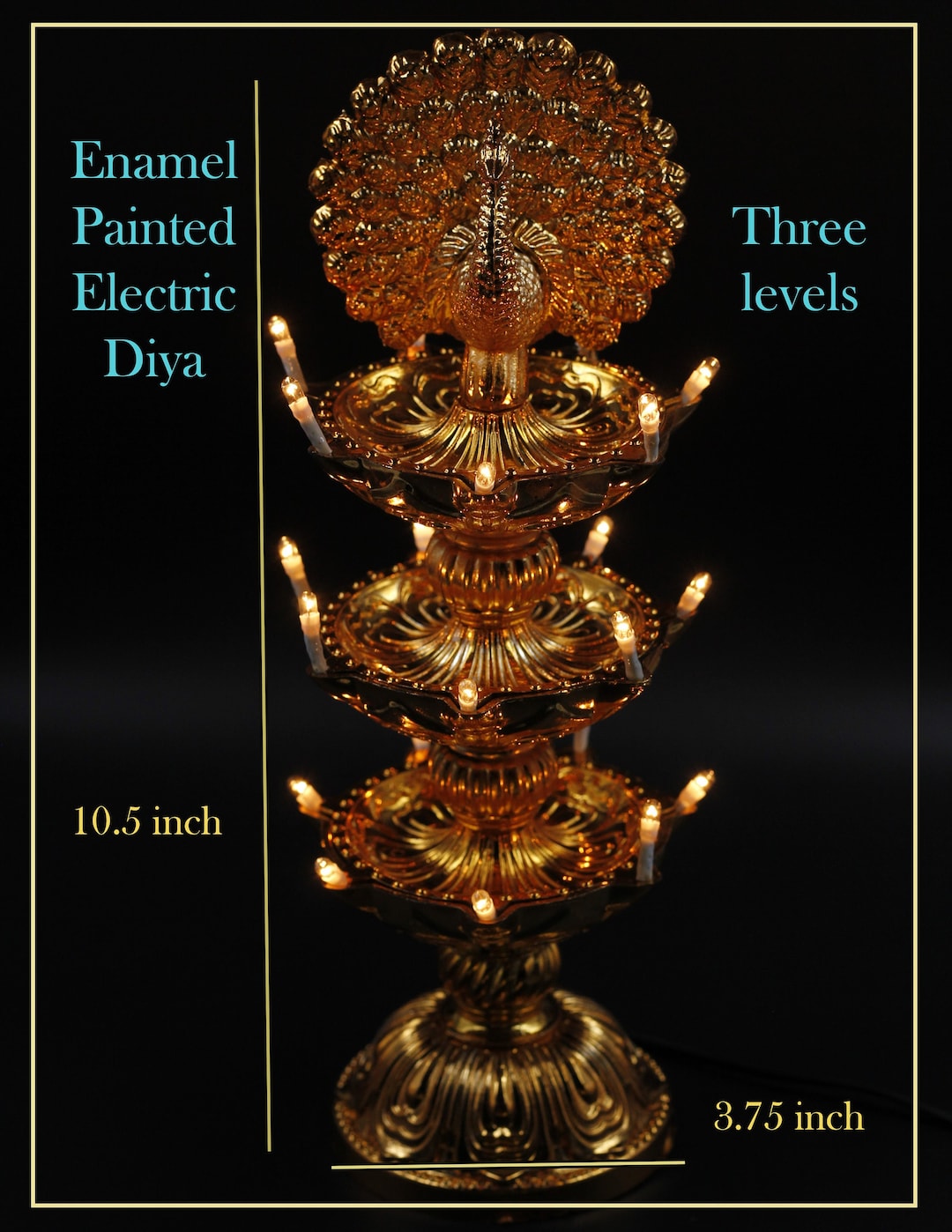 Electric Lamp | Electric Vilakku | Deepam |diwali Diya | Peacock Shaped ...