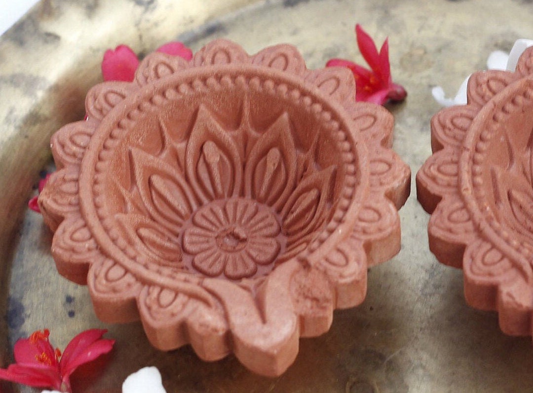 Diwali Decoration Diya | 5 Pc. Pack of Clay Diyas | Terracotta ...