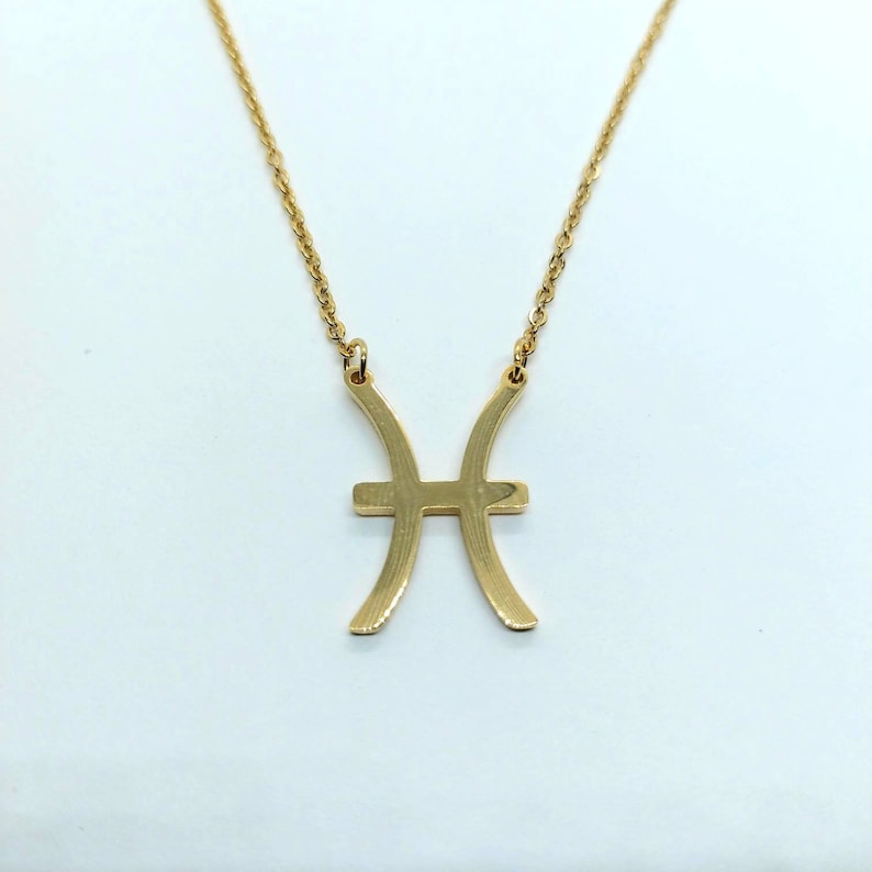 Pisces Jewelry , Pisces Necklace , Zodiac Necklace , Gold Zodiac ...