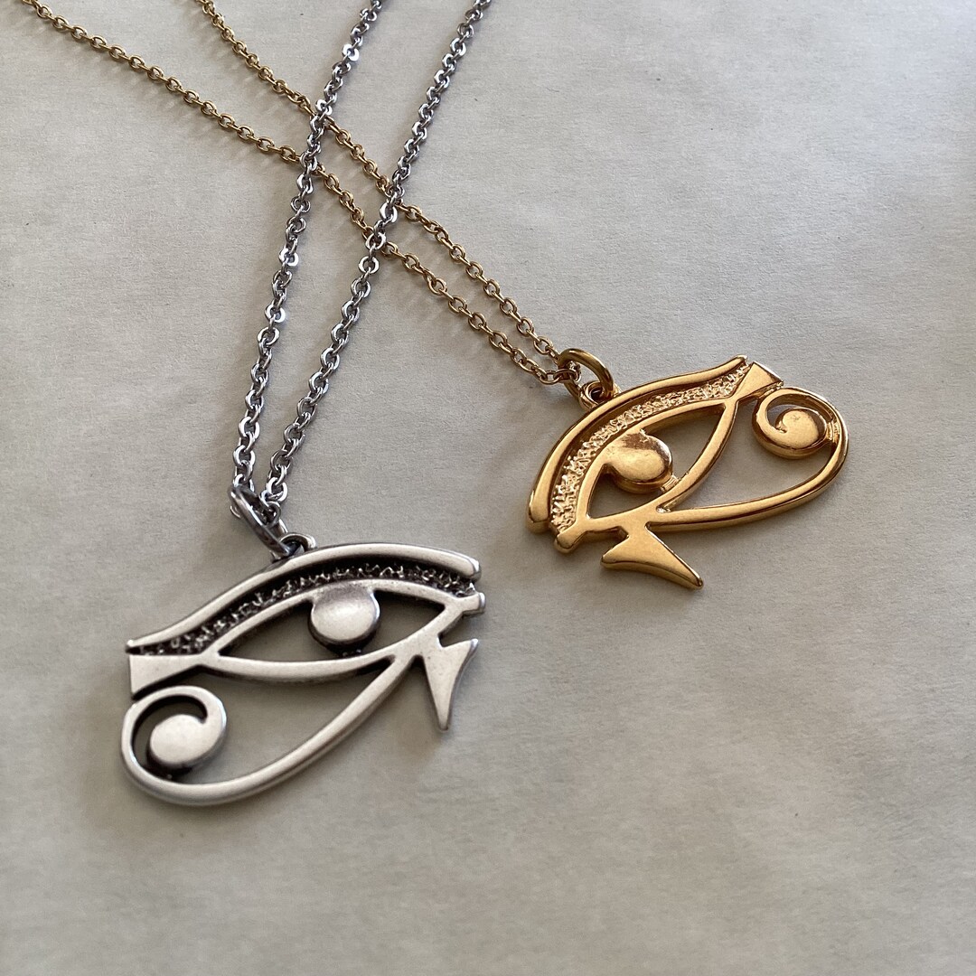 Eye of Horus Necklace , Egyptian Necklace , Eye of Ra Necklace ...