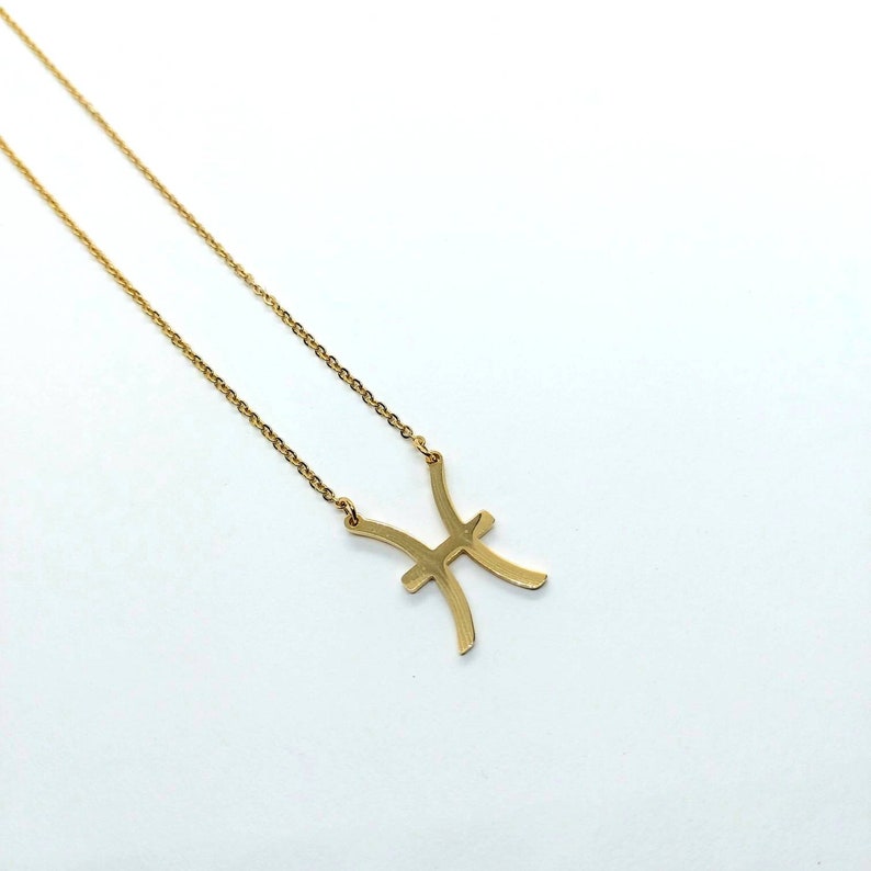 Pisces Jewelry , Pisces Necklace , Zodiac Necklace , Gold Zodiac ...