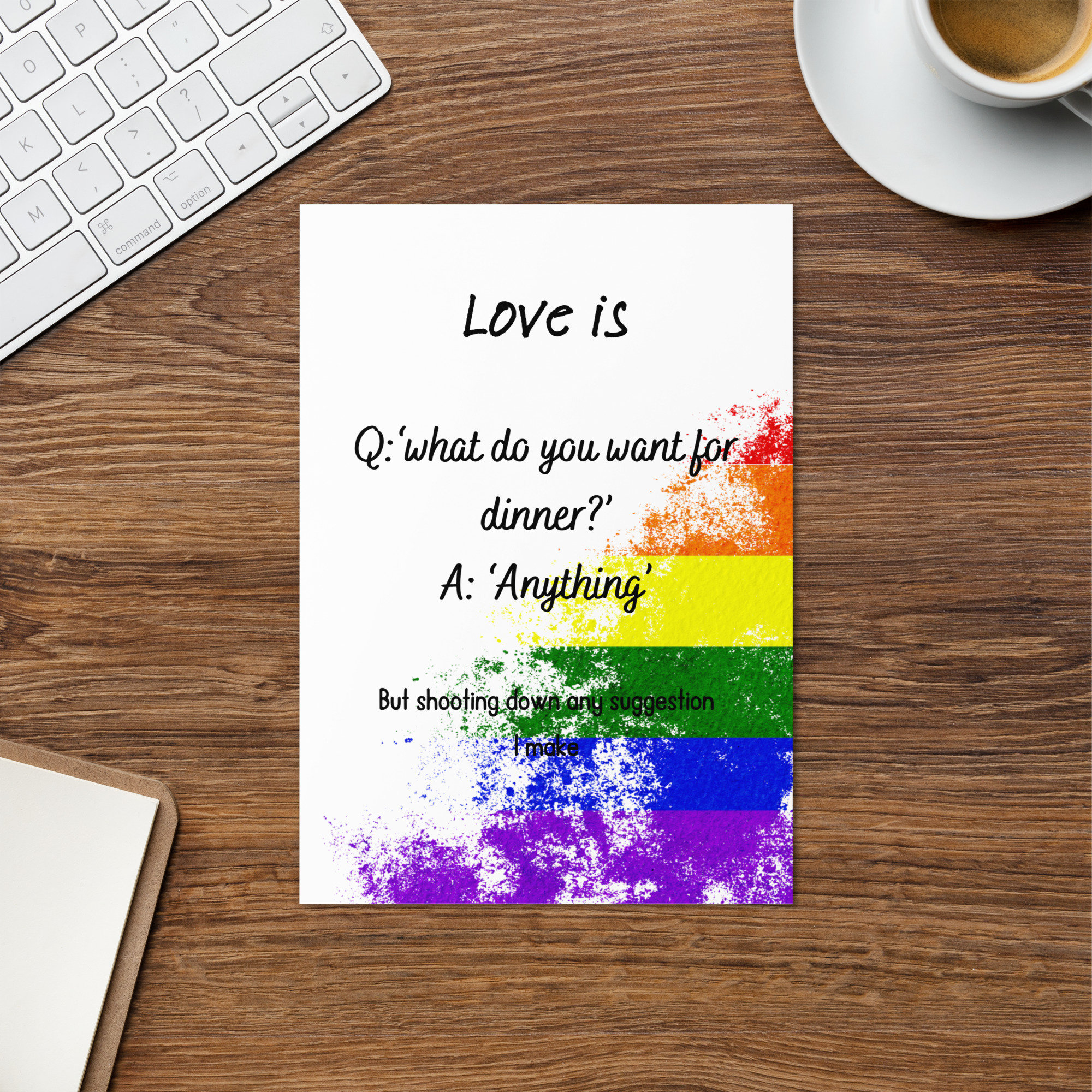 LGBTQ Inspired Greeting Card - Etsy