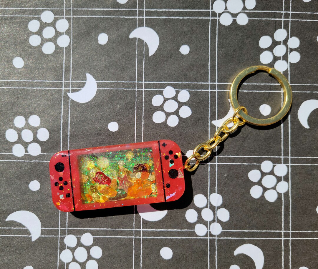 Mini Mario Nintendo Switch Shaker Charm Keychain - Etsy