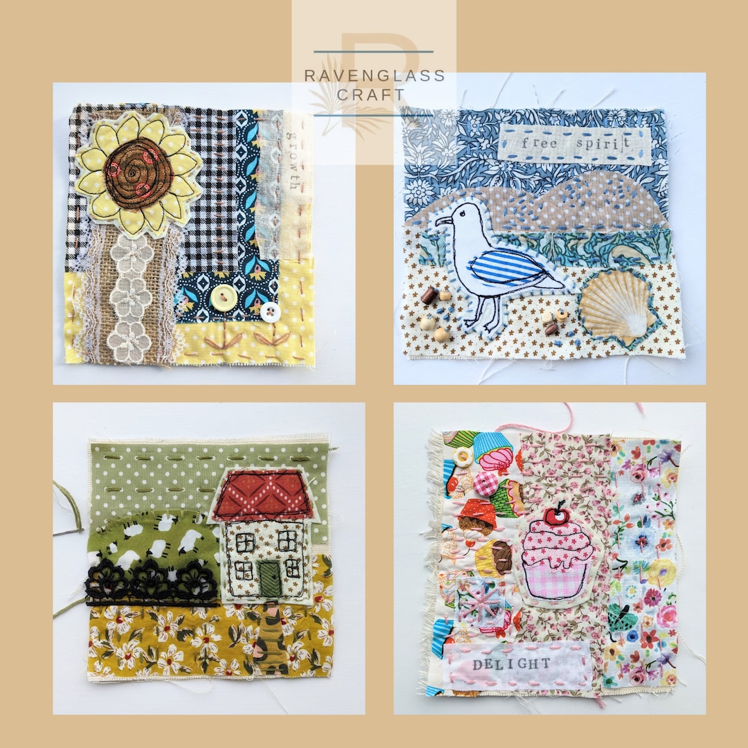 Slow Stitch Bundle, Slow Stitch Kit, Summer Crafts, Craft Kits for ...