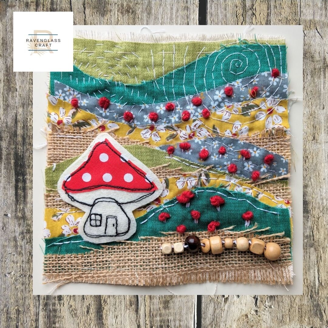 Toadstool Cottage Slow Stitch Kit, Hand Sewing Craft - Etsy