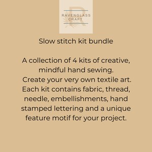 Slow Stitch Bundle, Slow Stitch Kit, Autumn Crafts, Craft Kits for ...