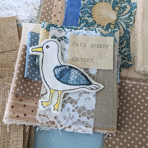Slow Stitch Kit Beginner, Seagull, Hand Sewing Craft, Mindfulness ...