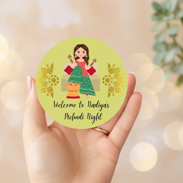 Personalised Sangeet Stickers - Etsy