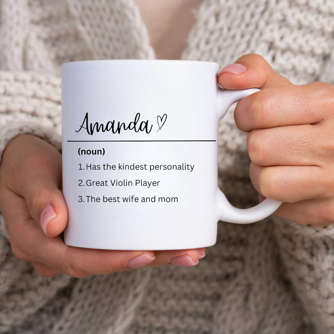 Customizable Coffee Mugs,definition Mug,name Meaning Gift,name ...