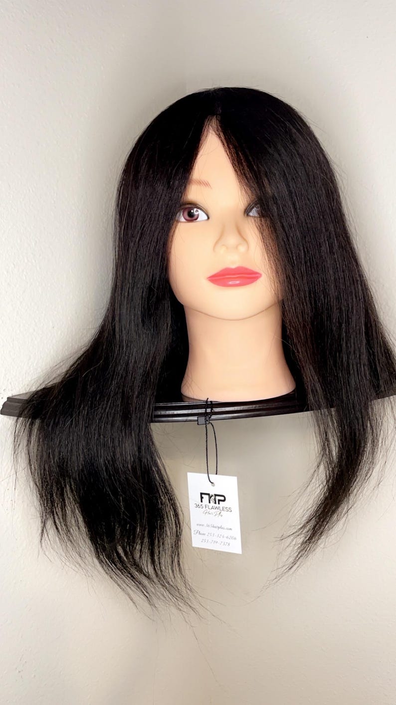 Professional Cosmetology Mannequin Head 18” 100% Human - Etsy